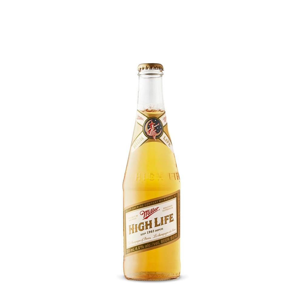 CERVEZA MILLER HIGH LIFE MEDIA 355ml – La Cubiella